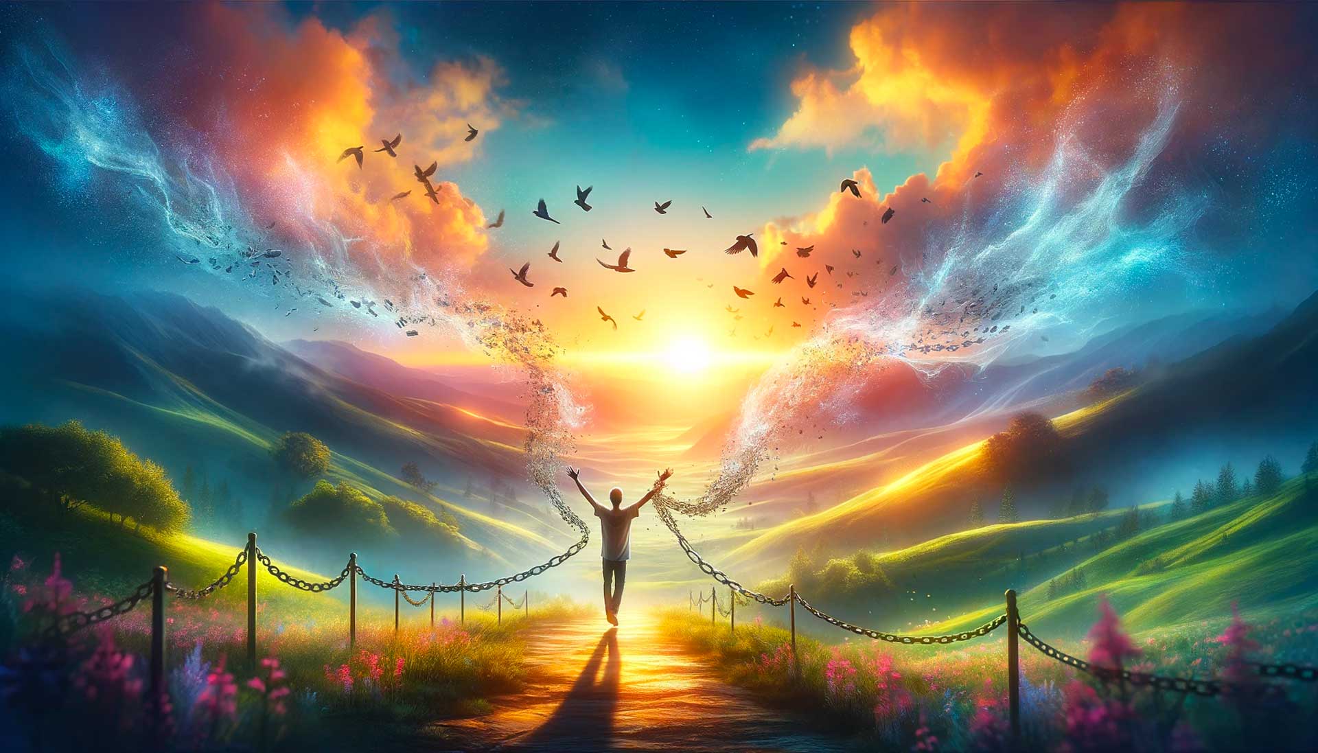 La chiave per una vita senza catene è "vivere, non sopravvivere ...